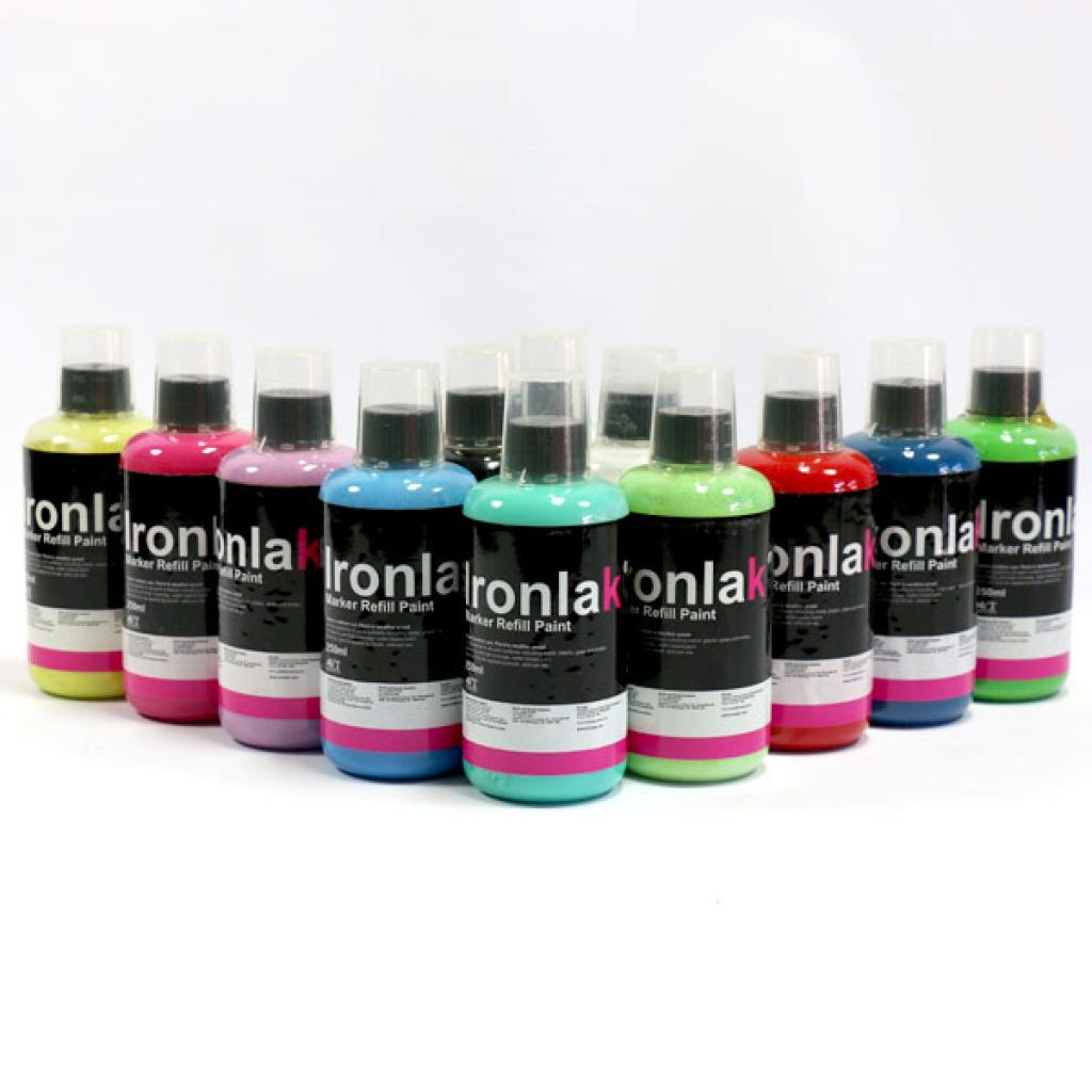 Ironlak | Marker Refill Paint, 250ml- White - Deckadence Board Shoppe