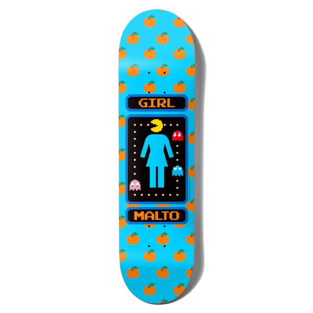 Girl Malto Pac-Man Deck | 8.5" Twin Tail Skateboard Deck