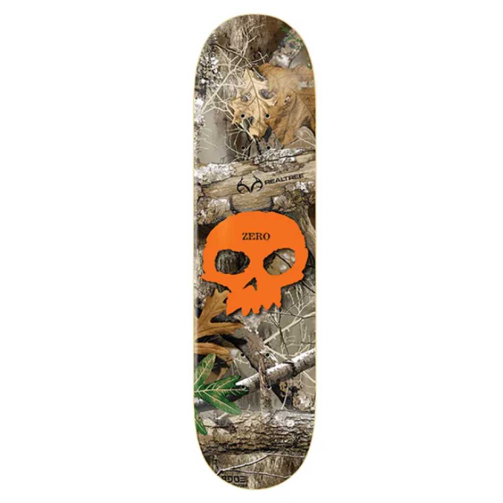 Zero Real Tree Single Skull Deck - 8.25"